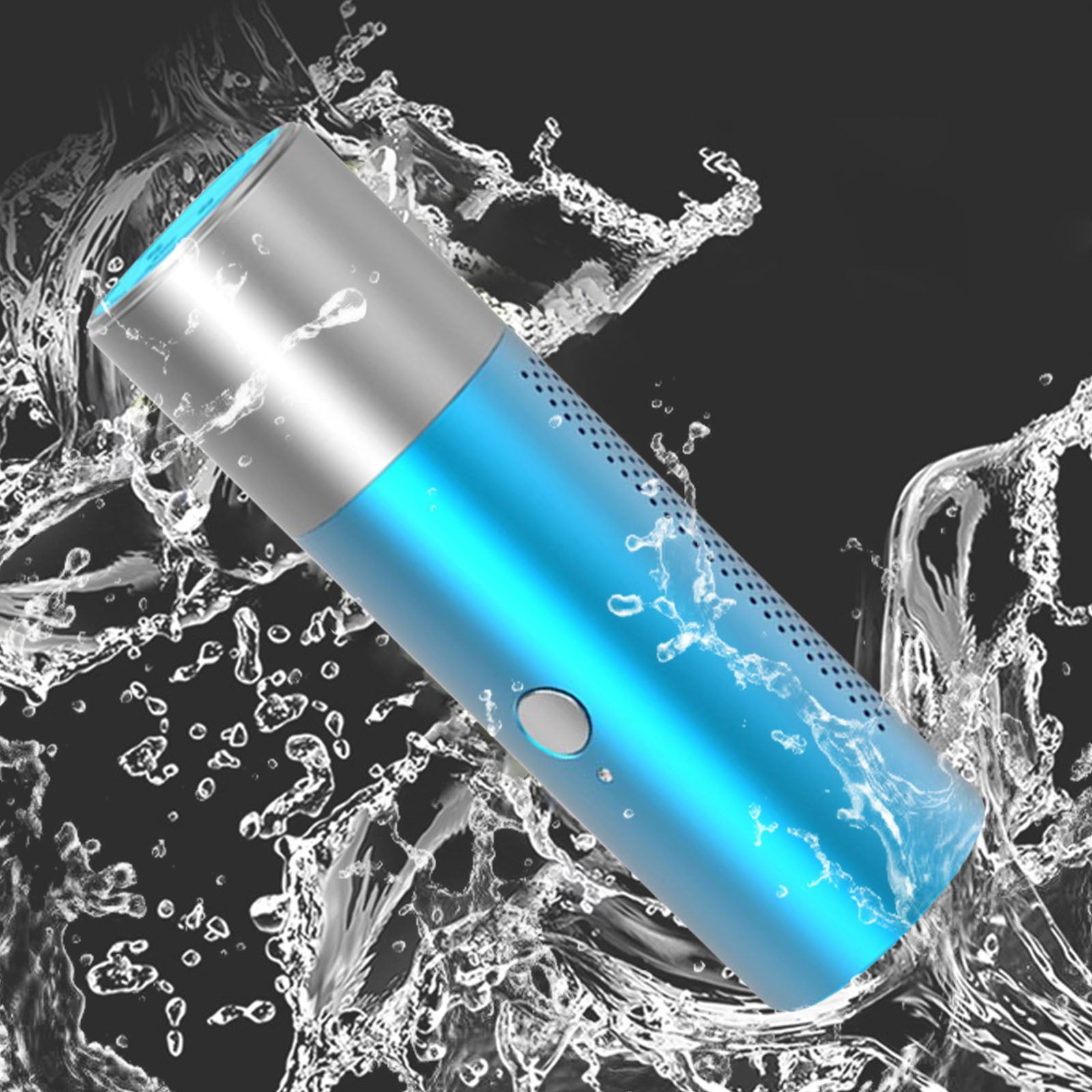 ZFYXGS Small Steel Flashlight Bluetooth Speaker Outdoor Metal Small ...