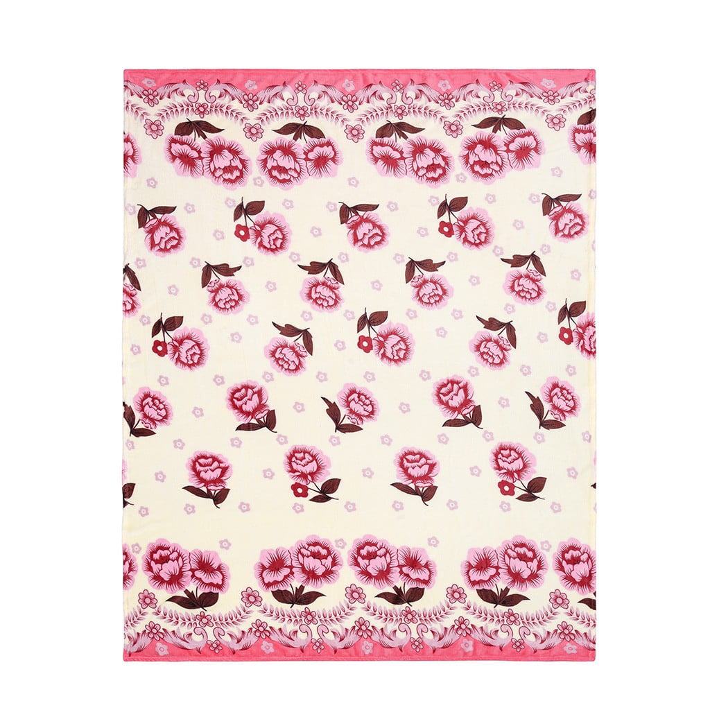ZFYXGS Super Soft Warm Solid Warm Fleece Blanket Throw Rug Sofa Bedding ...