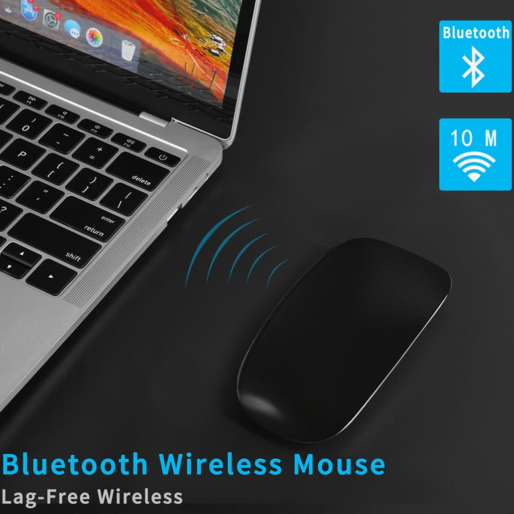 ZFYXGS -Thin Wireless Bluetooth Mouse Travel Portable Mini 1200DPI Mice ...