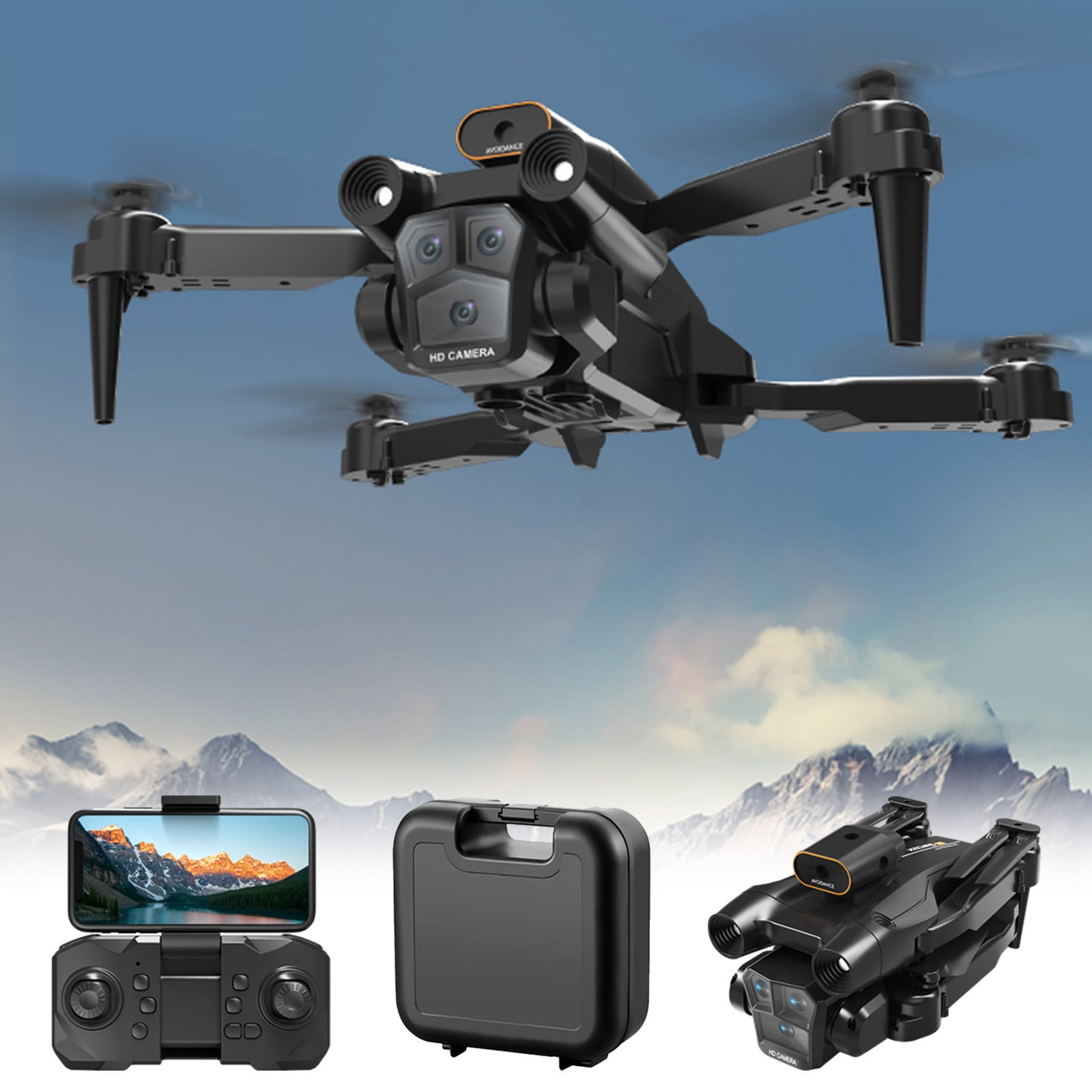 ZFYXGS WiFi FPV Drone With 1080P HD Camera Altitude Hold Mode Foldable ...