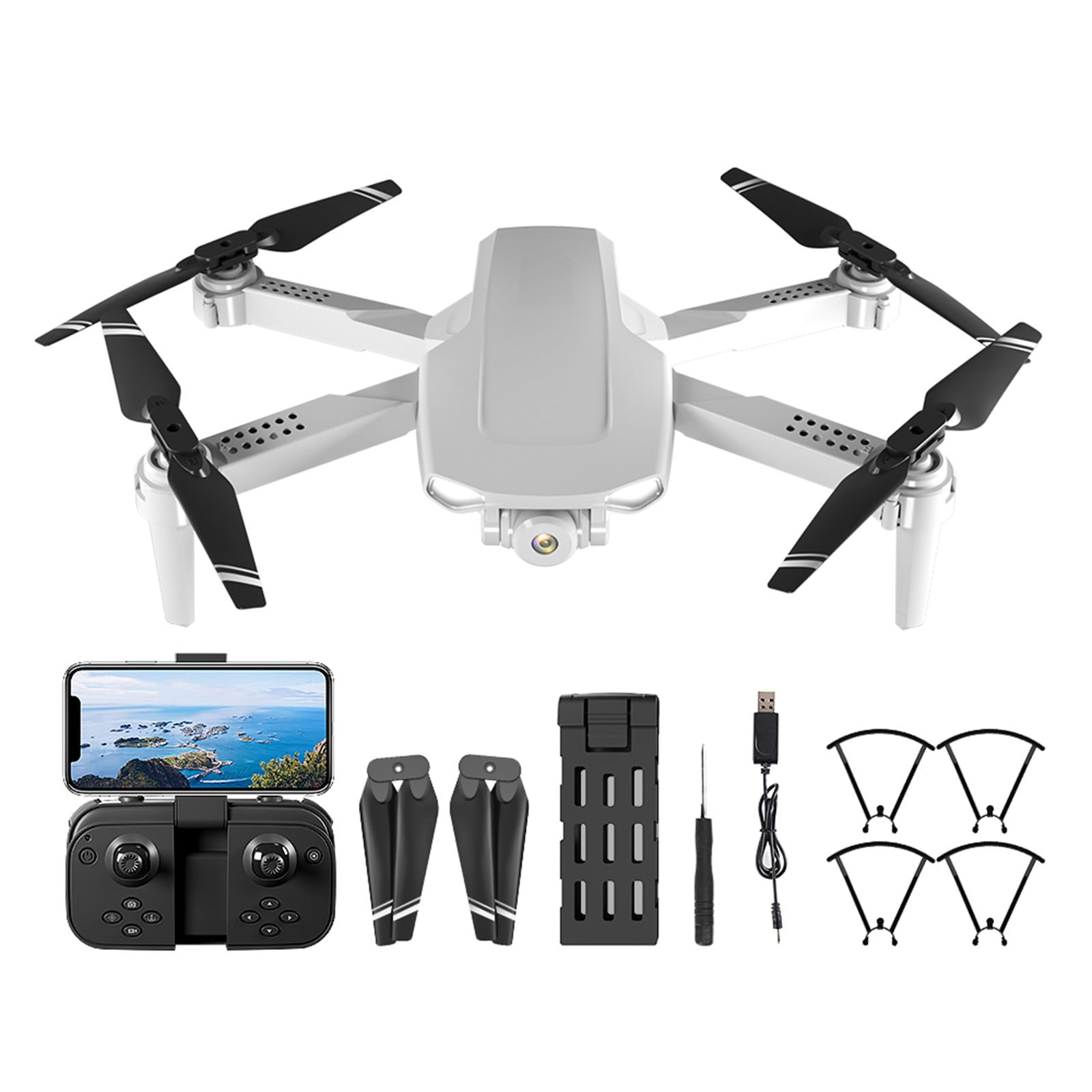ZFYXGS WiFi FPV Drone With 4K HD Camera Altitude Hold Mode Foldable RC ...