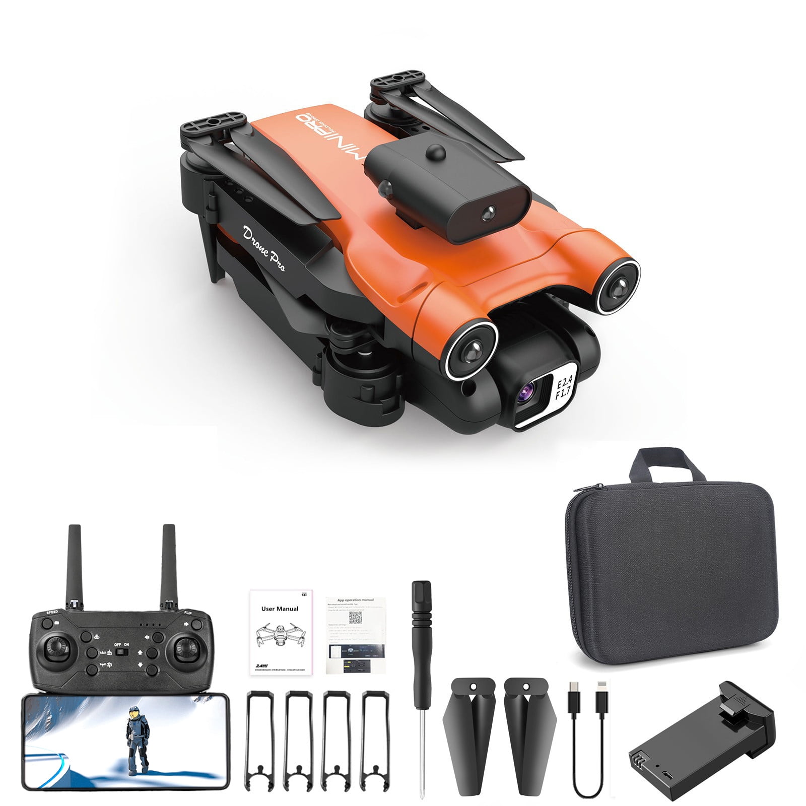 ZFYXGS WiFi FPV Drone With Dual 1080P HD Camera Altitude Hold Mode ...