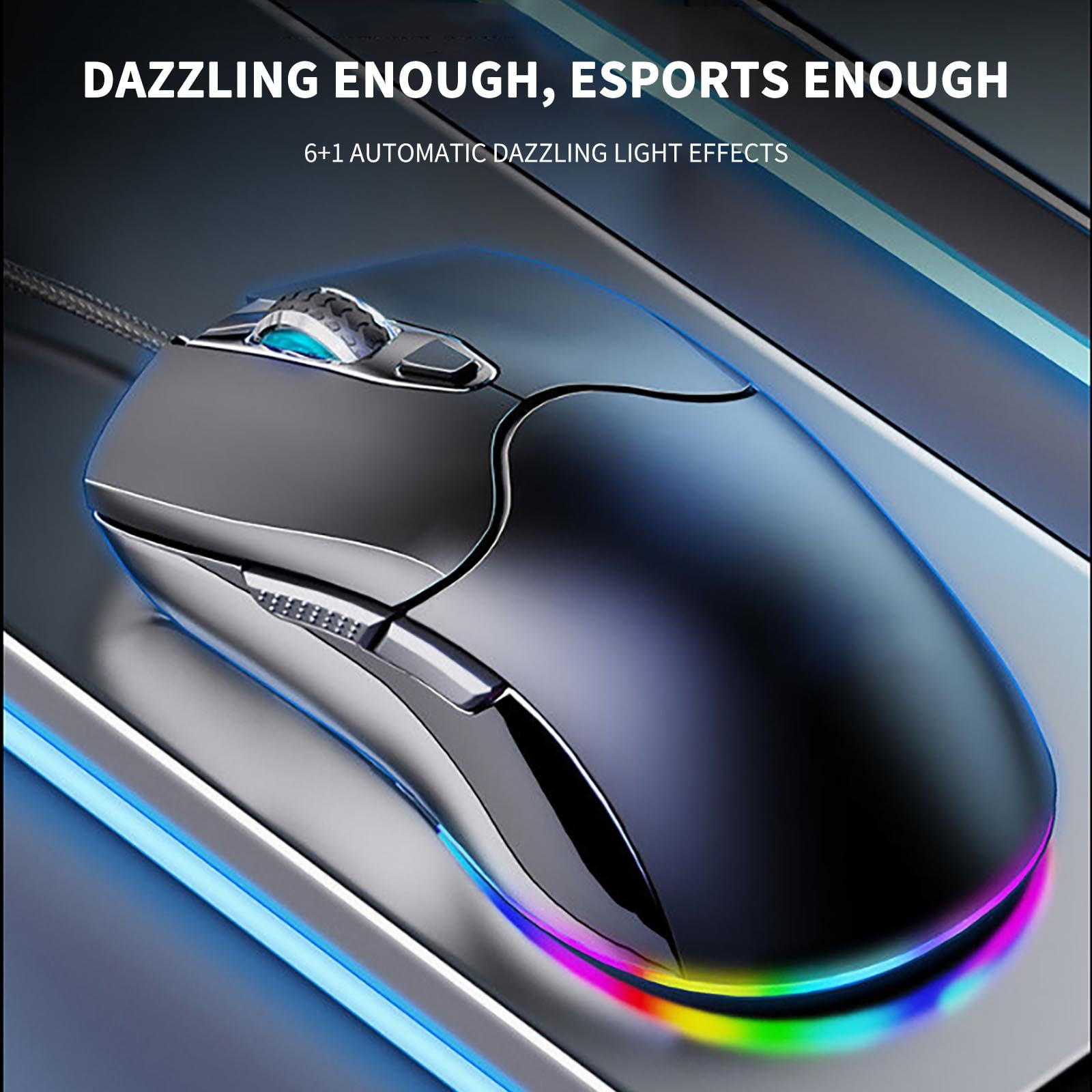 ZFYXGS Wired Gaming Mouse 8000 DPI Programmable Wired Gaming Mouse 7 ...