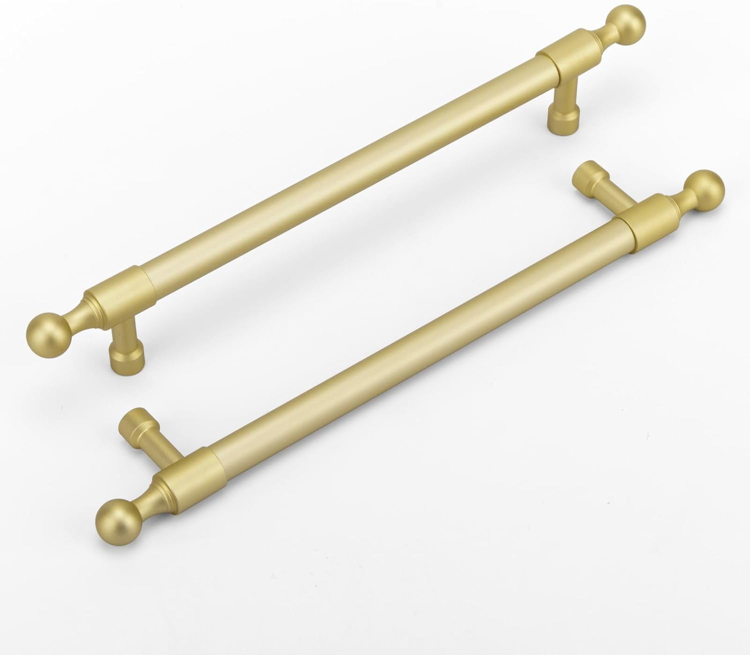 ZGAD 10 Pack 5 Inch Cabinet Pulls Gold Cabinet Handles, Brushed Brass ...