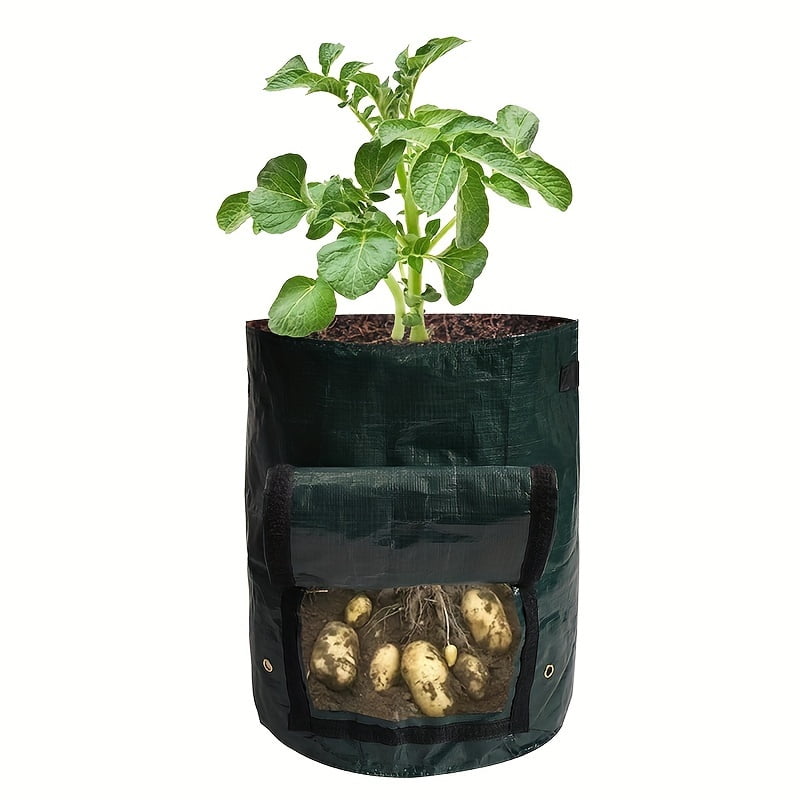 ZGAD 1pc Round 7-Gallon Potato Grow Bag with Flip-Top and Handles ...