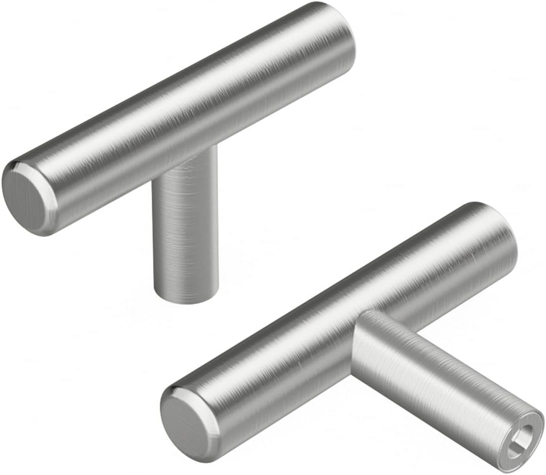 ZGAD 25Pack Cabinet Knobs Brushed Nickel Drawer Knobs Single Hole T ...