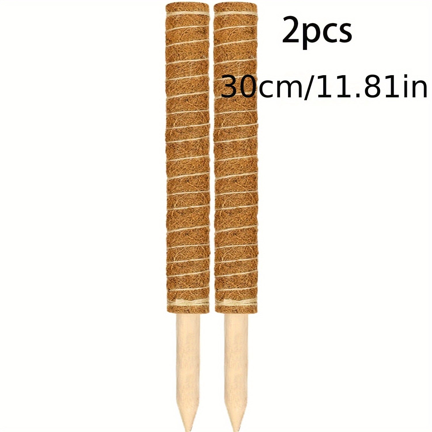 ZGAD 2pcs Stackable Moss Poles for Monstera & Climbing Plants - Coir ...