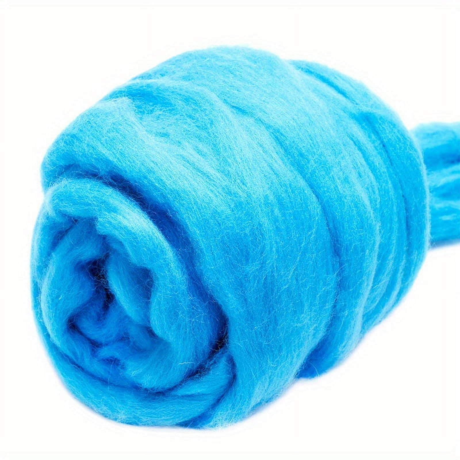 ZGAD 3.53oz/100g Wool Roving Yarn, Fiber Roving Wool Top, Wool Felting ...