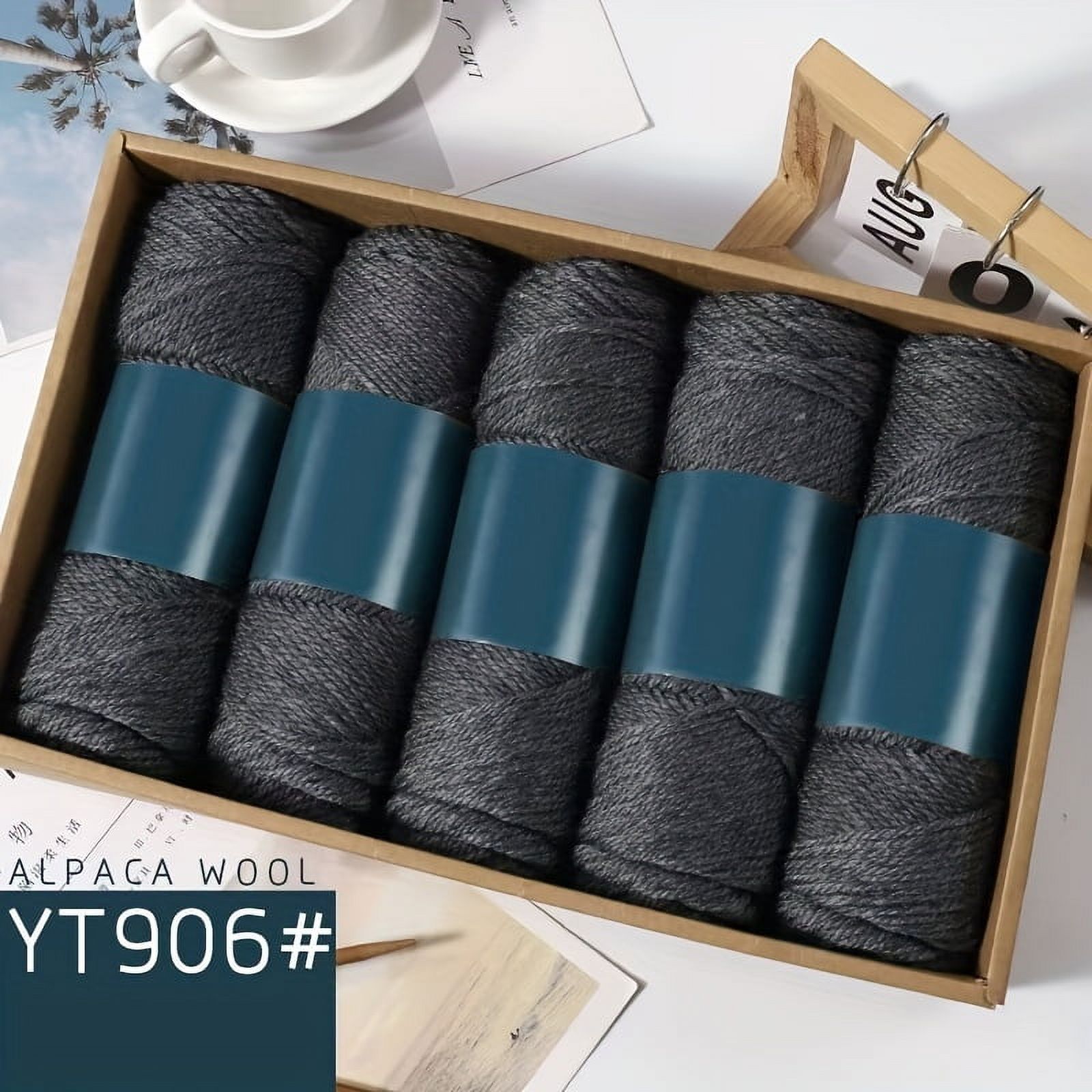 ZGAD A Package Of 5 Balls/500g Of Camel Wool Yarn, 95% Camel Wool And 5 ...