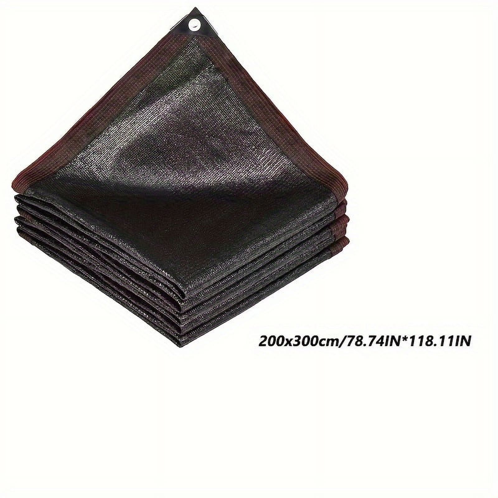 ZGAD Black Breathable Sun Shade Mesh Tarp, UV Resistant Shade Cloth for ...