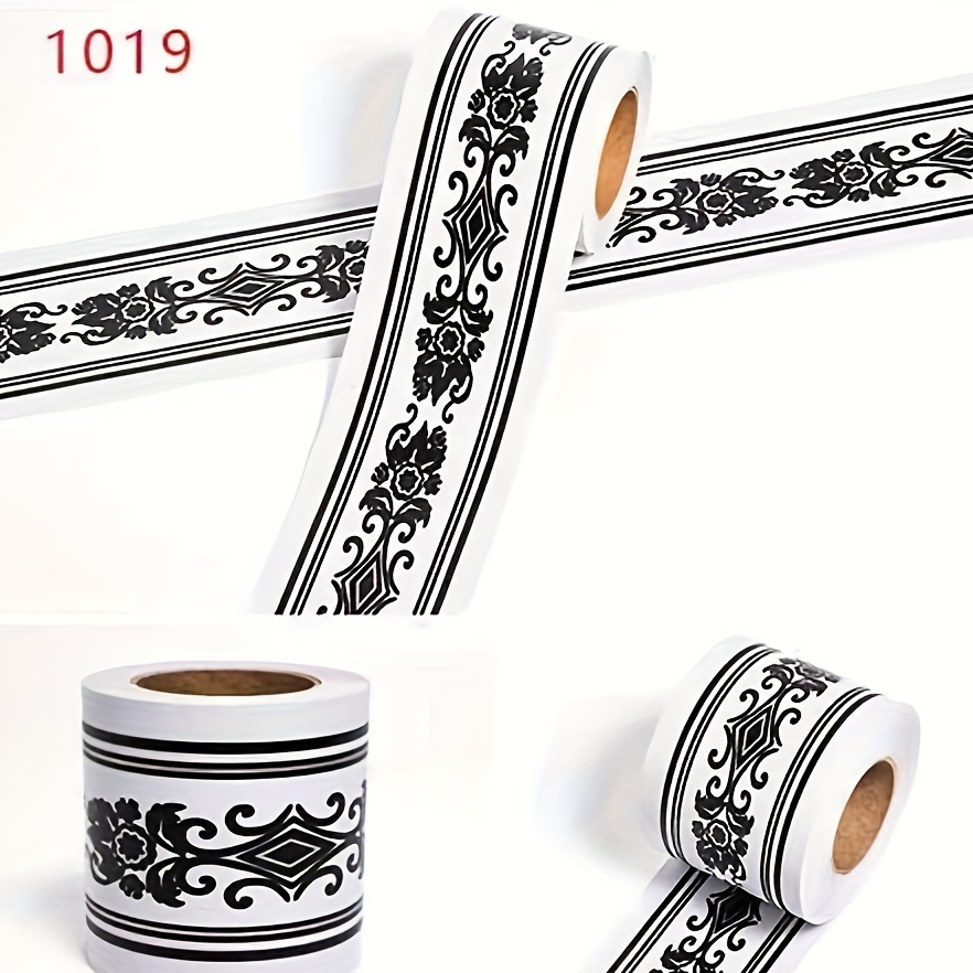 ZGAD Glam Style Self-Adhesive Wall Border Stickers - Glossy Finish ...