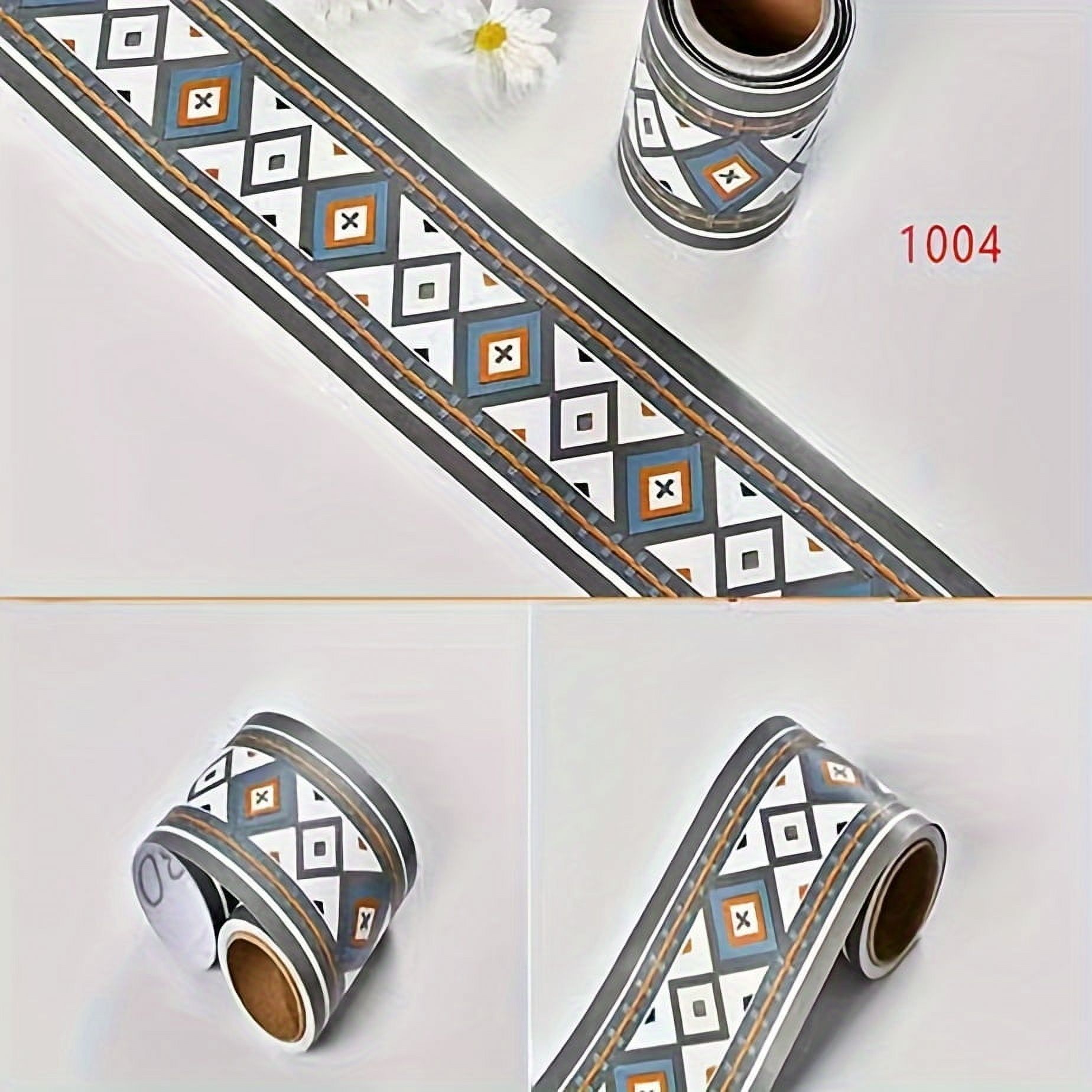 ZGAD Glam Style Self-Adhesive Wall Border Stickers - Glossy Finish ...