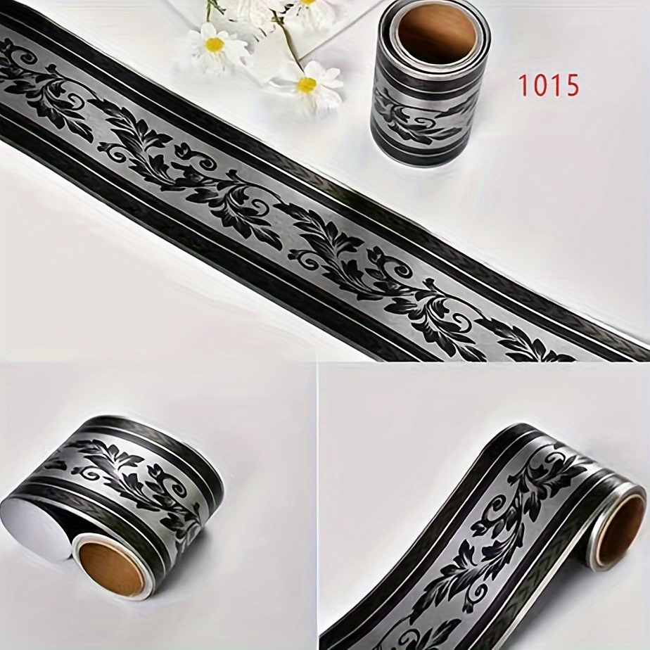 ZGAD Glam Style Self-Adhesive Wall Border Stickers - Glossy Finish ...