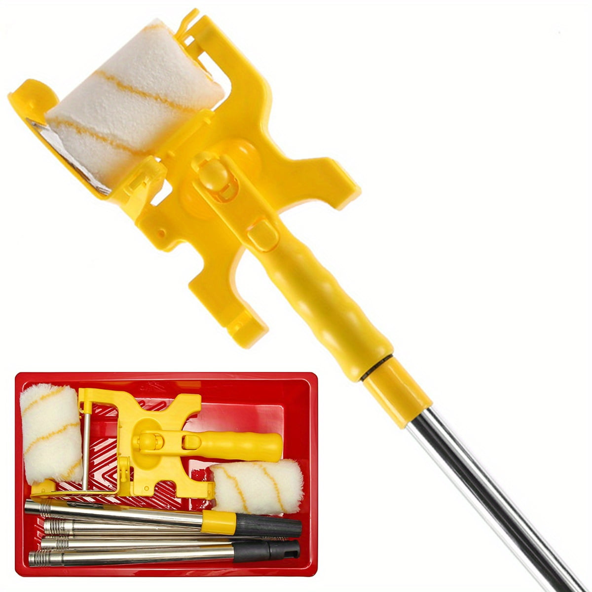 ZGAD Paint Edger Roller Hand-held Clean-Cut Paint Roller Brush Portable ...