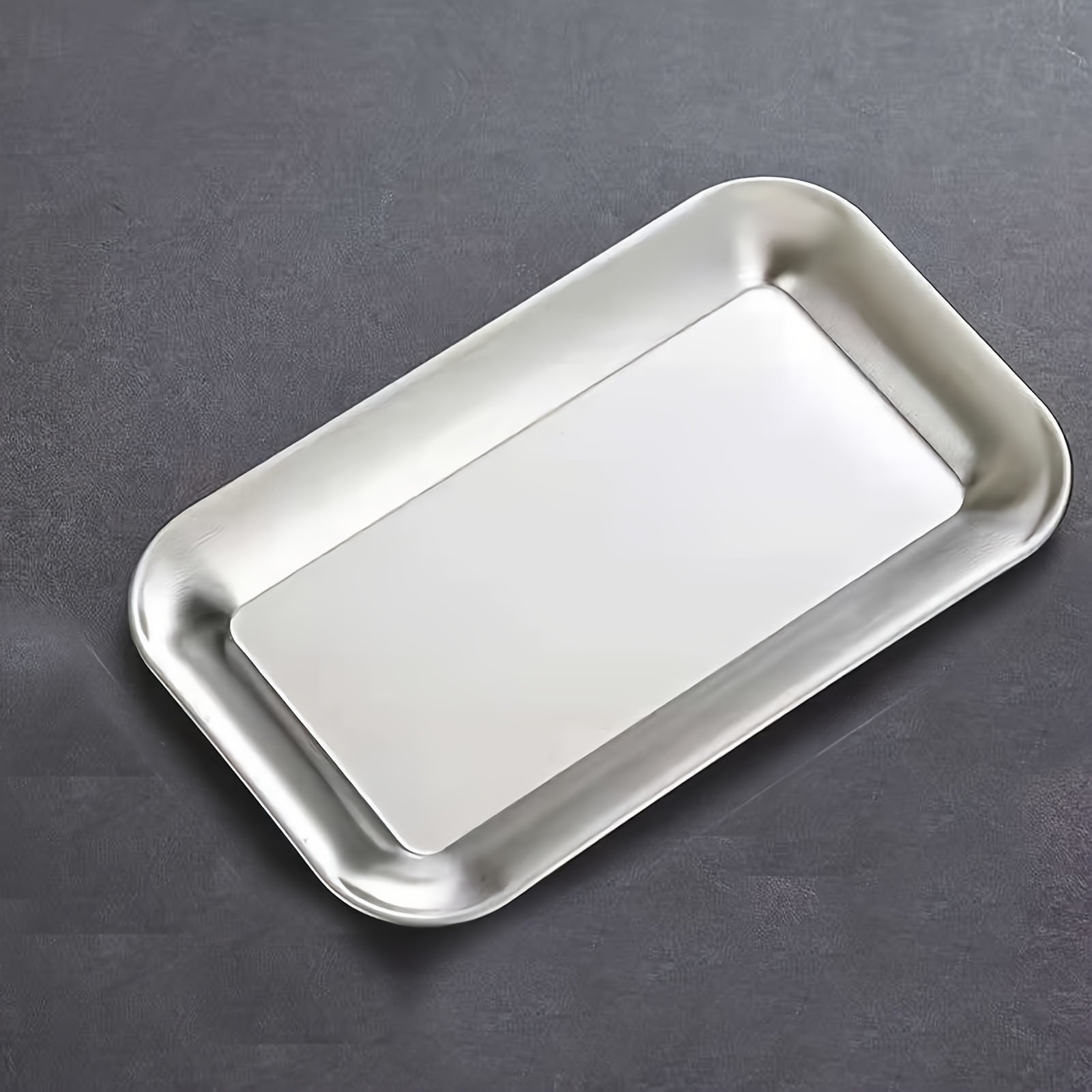 ZGAD Stainless Steel Square Dish Dim Sum Barbecue Dish Outdoor Camping ...