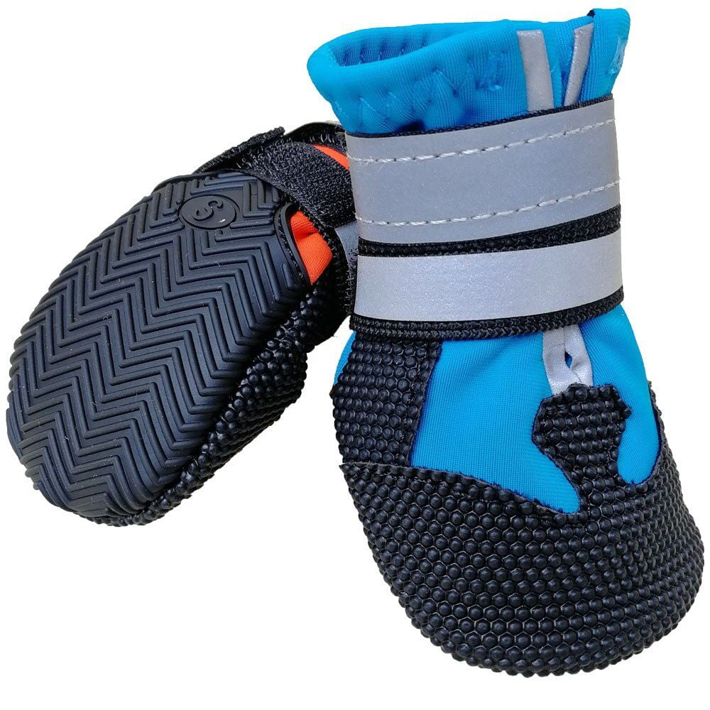 ZGAD Waterproof Pet Shoes with Reflective Strip for Dogs and Cats ...