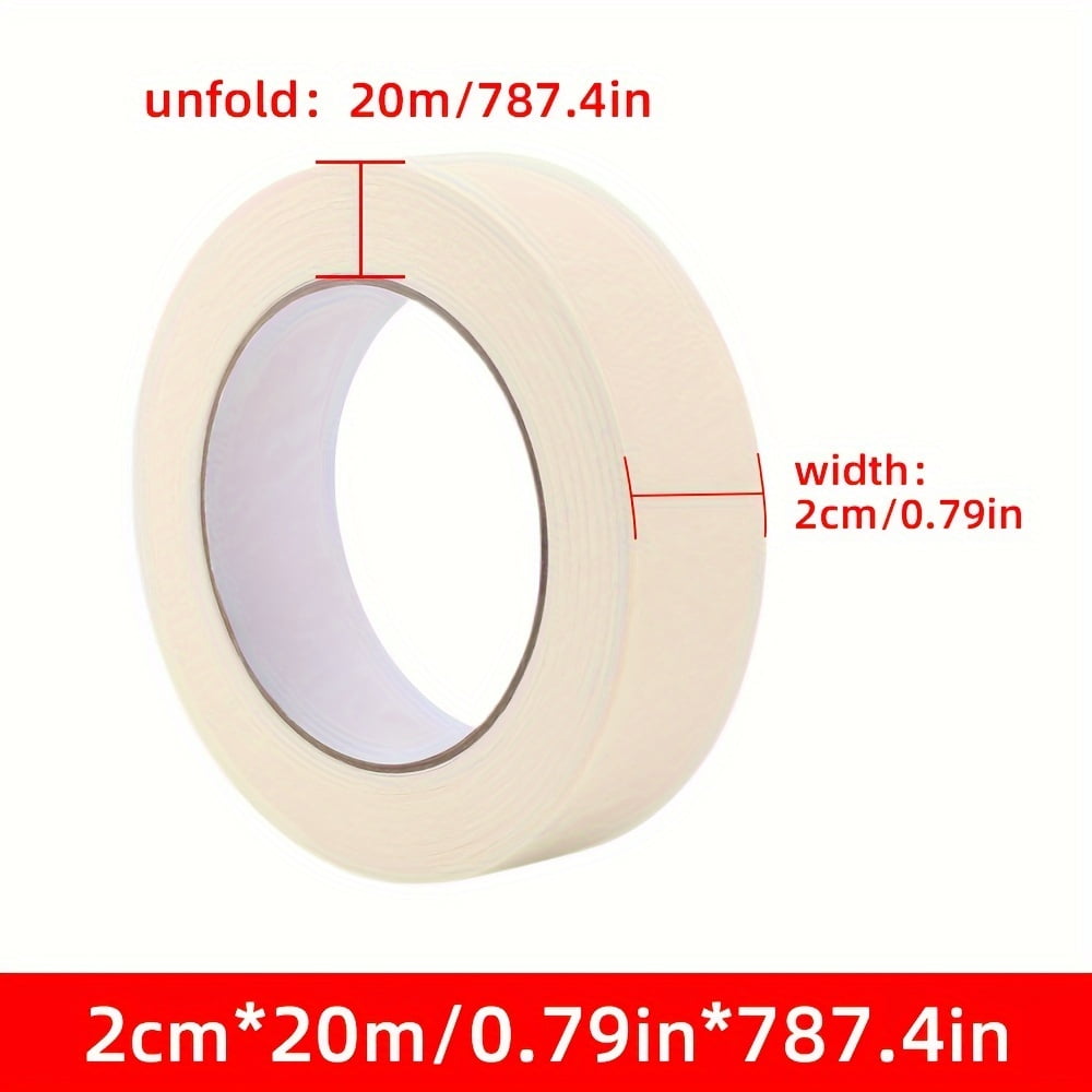 ZGAD White Masking Tape: Easy to Hand-Tear, Reusable, And Non-Sticky ...