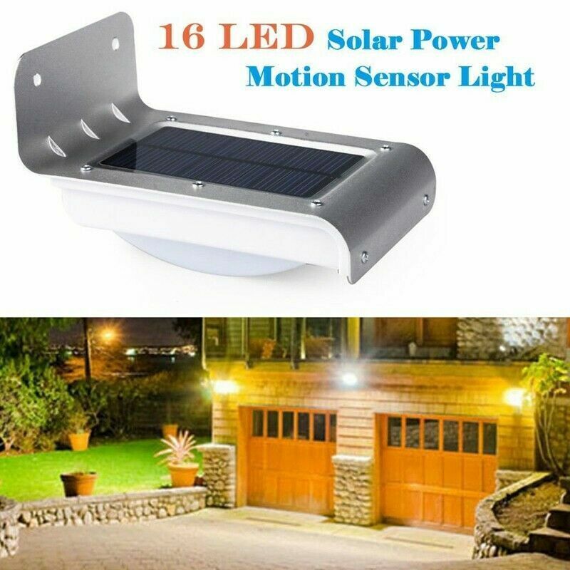 ZGBY 16Led Solar Power Motion Sensor Garden Security Light Lamp Outdoor ...