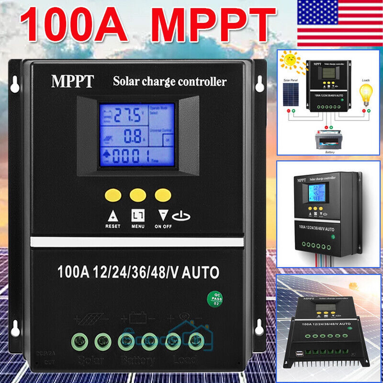 ZGBY 4000W 100A Mppt Solar Pv Regulators 12V 24V 36V 48V Solar Charge ...