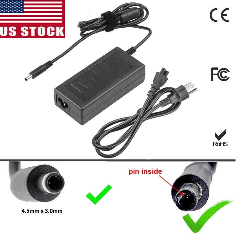 Zgby 90w For Dell 195v 462a Ac Adapter 45mm30mm Rt74m Laptop Charger Power Cord