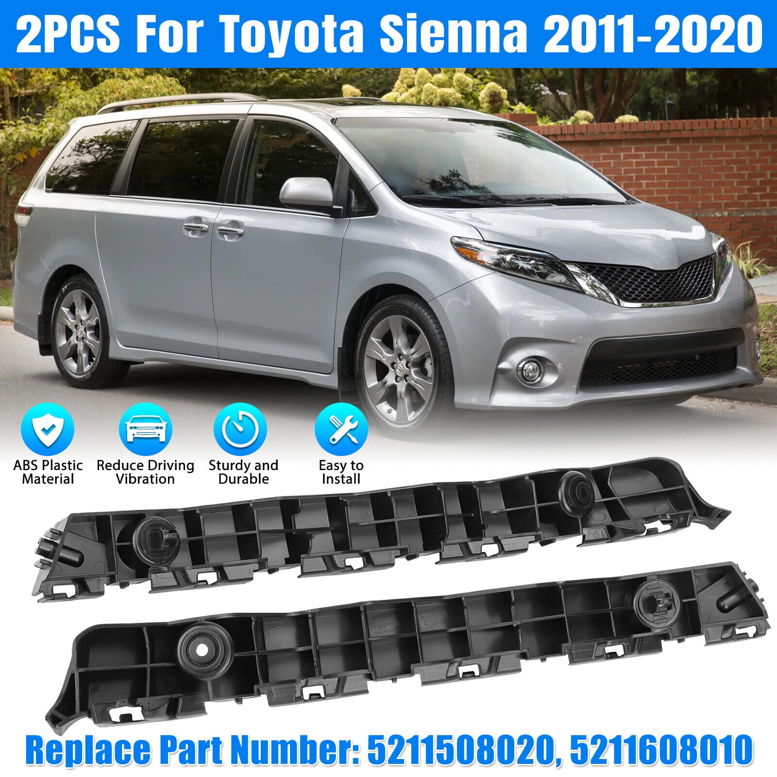 Windshields For Toyota Sienna Rear Bumper Cover Retainer Brackets For ...