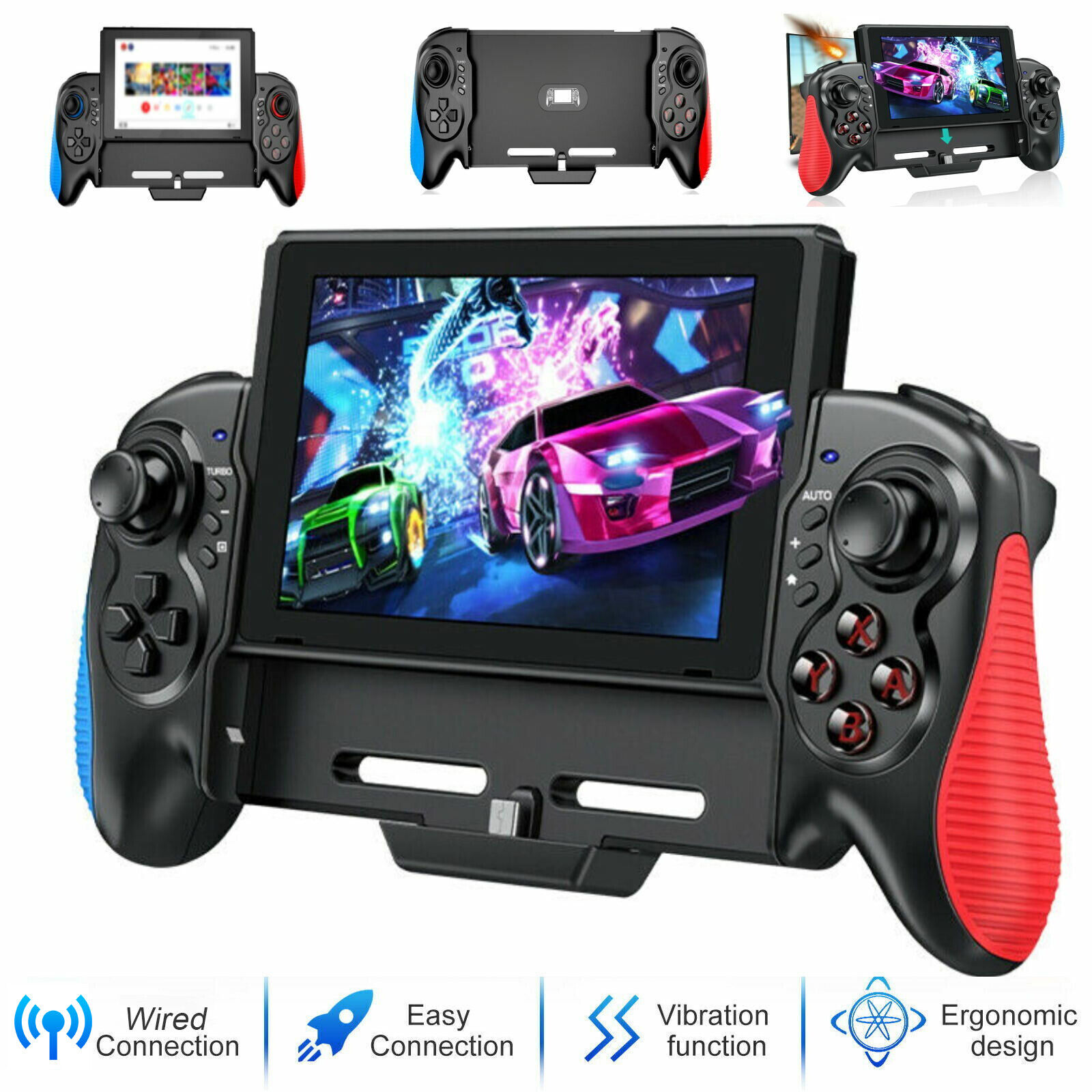 ZGBY Handheld Grip Game Controller Gamepad For Nintendo Switch Joy-con ...
