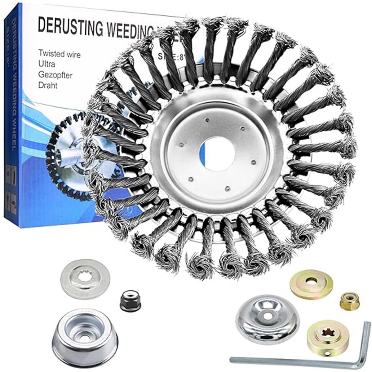 ZGBY Steel Wire Brush Cutter Trimmer Head Replacement Garden Grass Weed ...