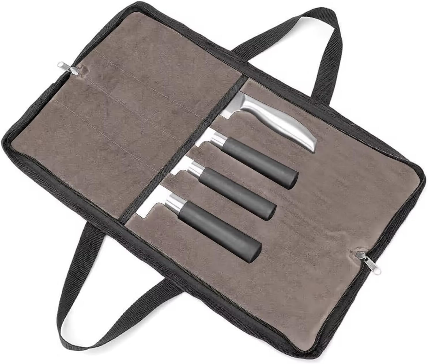 ZGDong Heavy Duty Knife Bag,Waxed Canvas knife Case with 4 Slots For ...