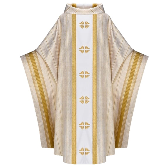 ZGRBOU Unisex Priest Liturgical Chasuble Halloween Cosplay Costume ...