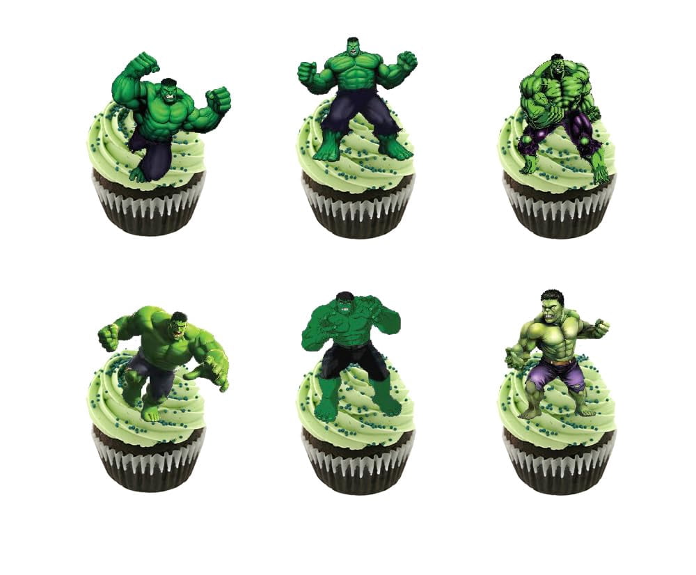 ZGYDNM 24pcs Hulk Cake GGA1 Toppers Cupcake Toppers Cake Decorations ...