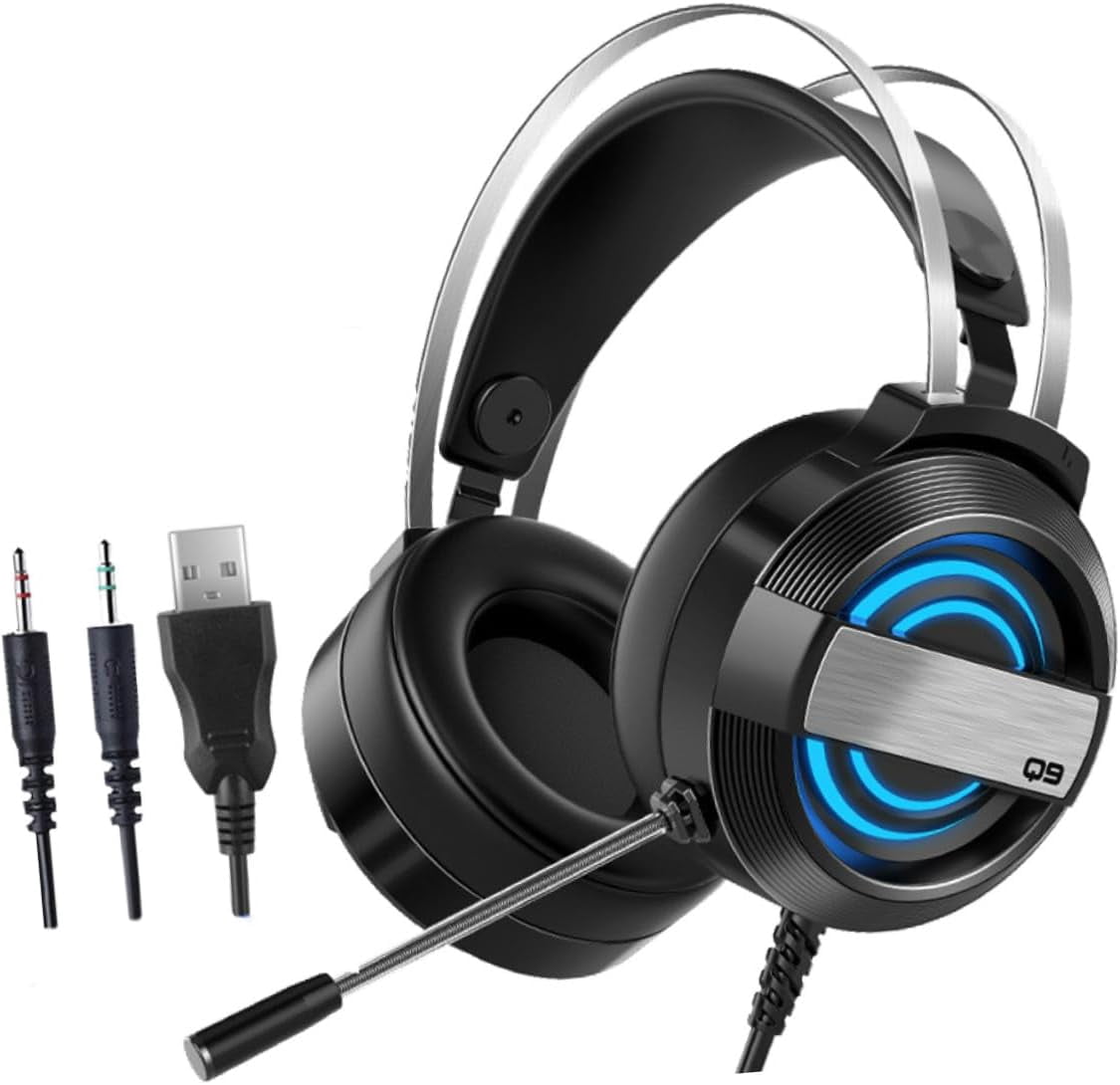 ZHAAGRJ 1 Pc Wired PC Gaming Headset Professional Stereo Over Ear ...