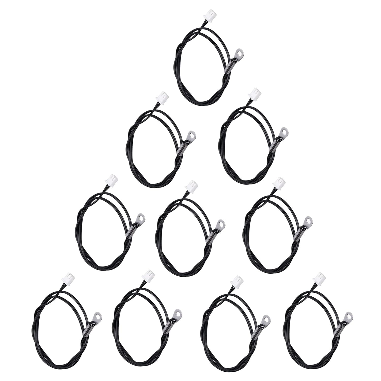 ZHAAGRJ 10Pcs Thermistors Temperature Sensor Probe Round Lug Cold ...
