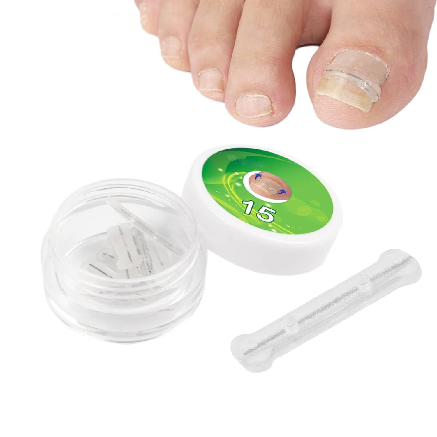 ZHAAGRJ 10pcs Toenail Correction Strips Brace, Elastic Ingrown Toenail ...