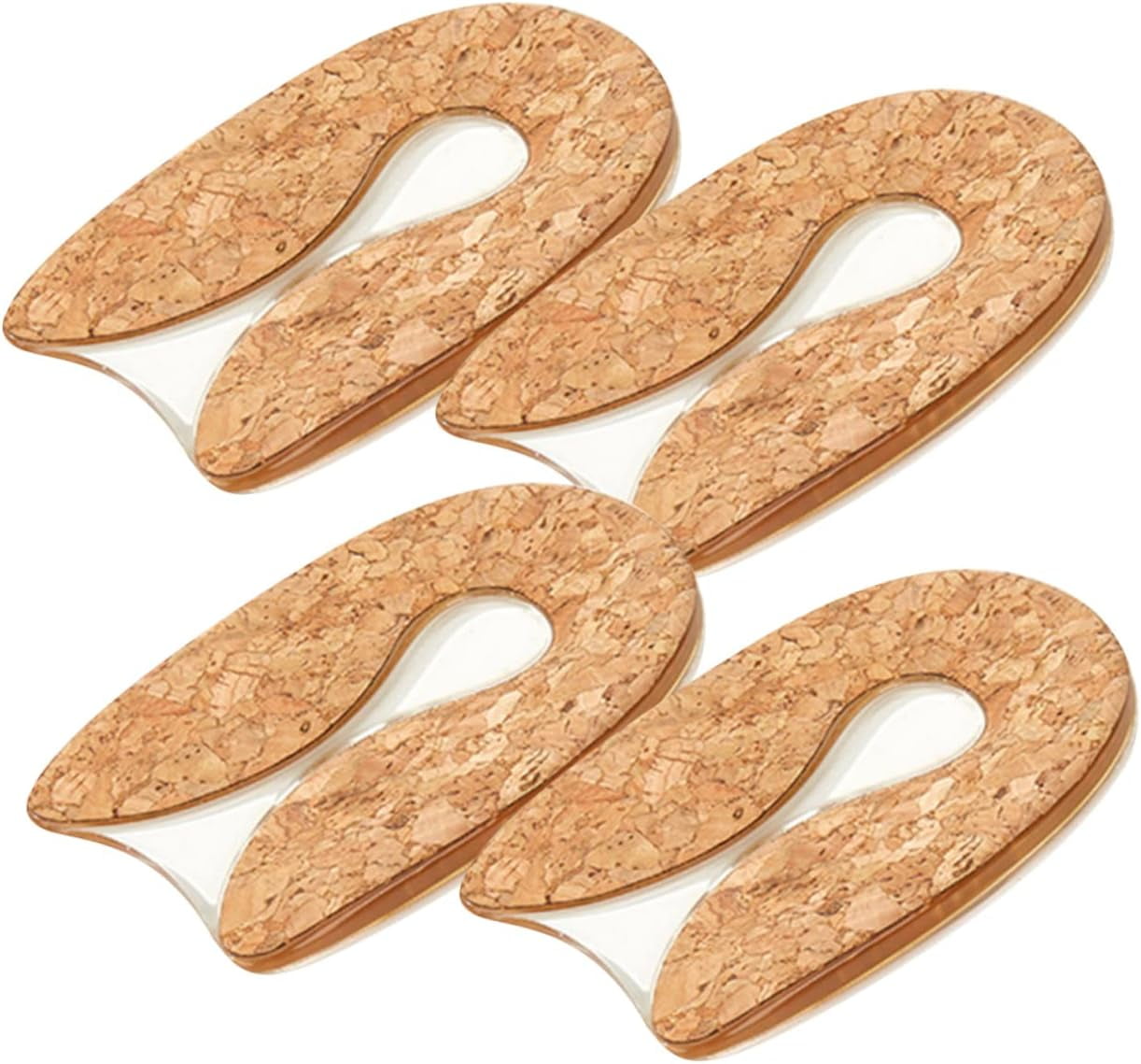 ZHAAGRJ 2 Pairs Transparent Heel Pad Heel Lifts for Achilles Tendonitis ...