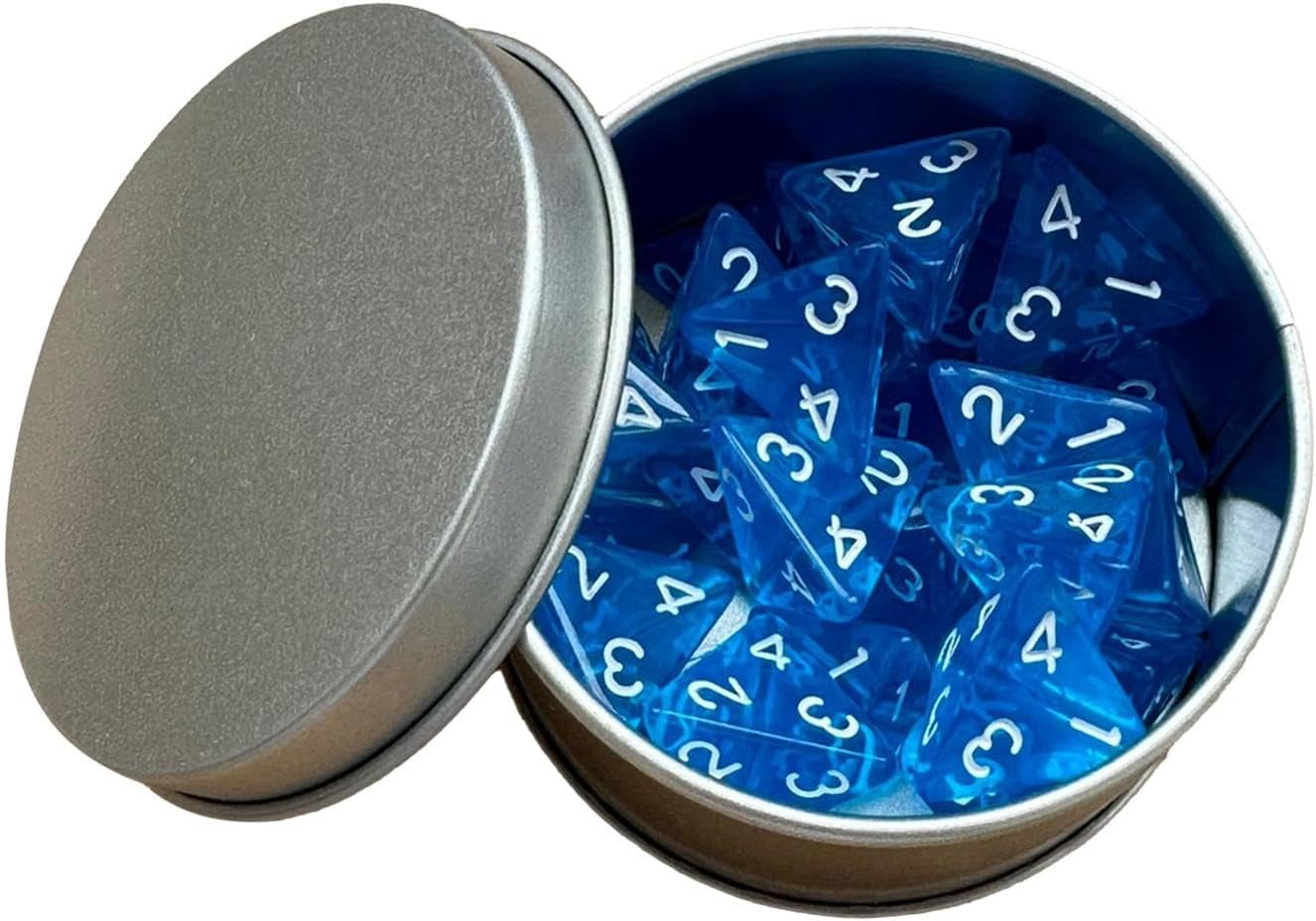 ZHAAGRJ 25x D4 Die Pack of 4 Sided Dice Collection Acrylic Polyhedral ...