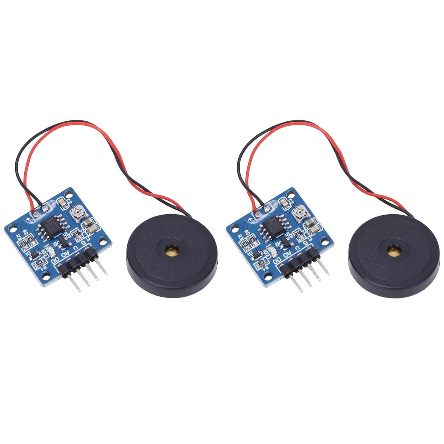 Zhaagrj 2pcs Piezoelectric Vibration Tapping Sensor Module Vibration Switch Module 5 0v Dc Ad Do