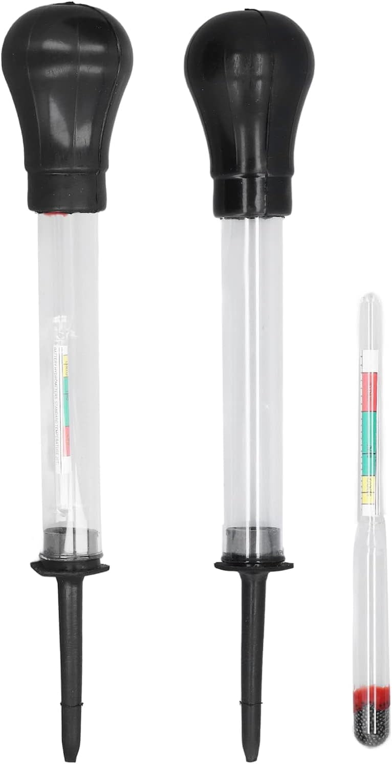 ZHAAGRJ 2Pcs Battery Hydrometer, Car Battery Electrolyte Level Hydrometer Set 1.100‑1.300 ...