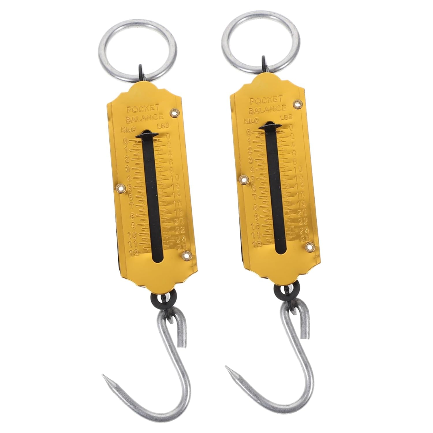 ZHAAGRJ 2pcs Spring Scale Hanging Scale Fish Scale Electric Weight ...