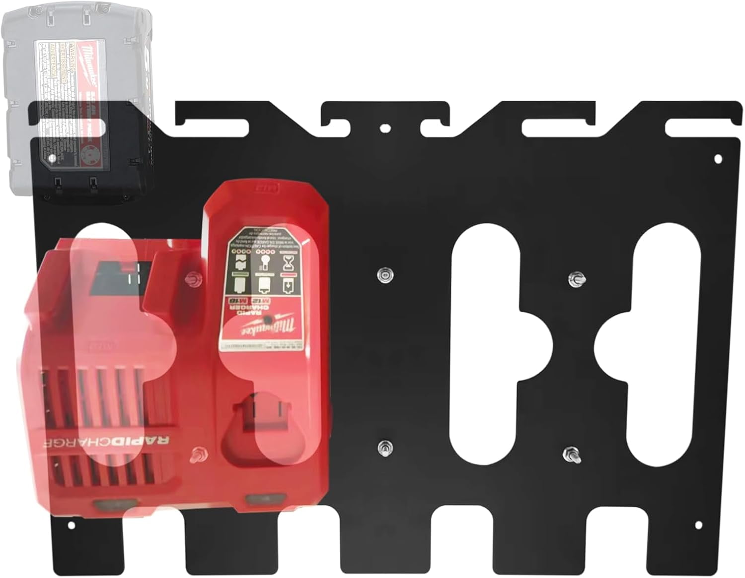 ZHAAGRJ 3-in-1Battery Holder Metal Wall Mount Bracket for Chargers ...