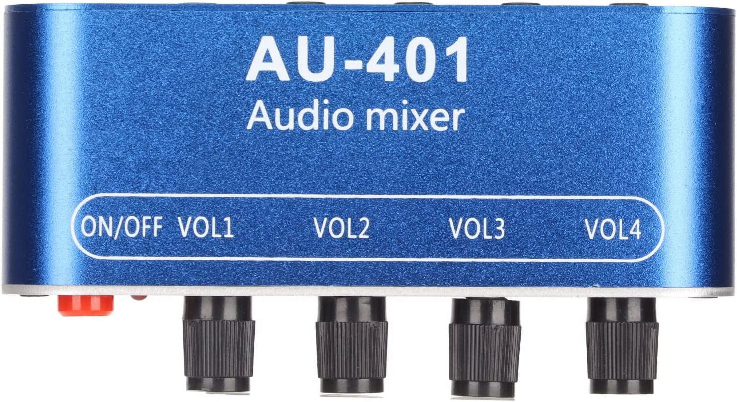 ZHAAGRJ 4 in 1 Out Mini Stereo Mixer, 3.5mm Sound Selector Amplifier ...