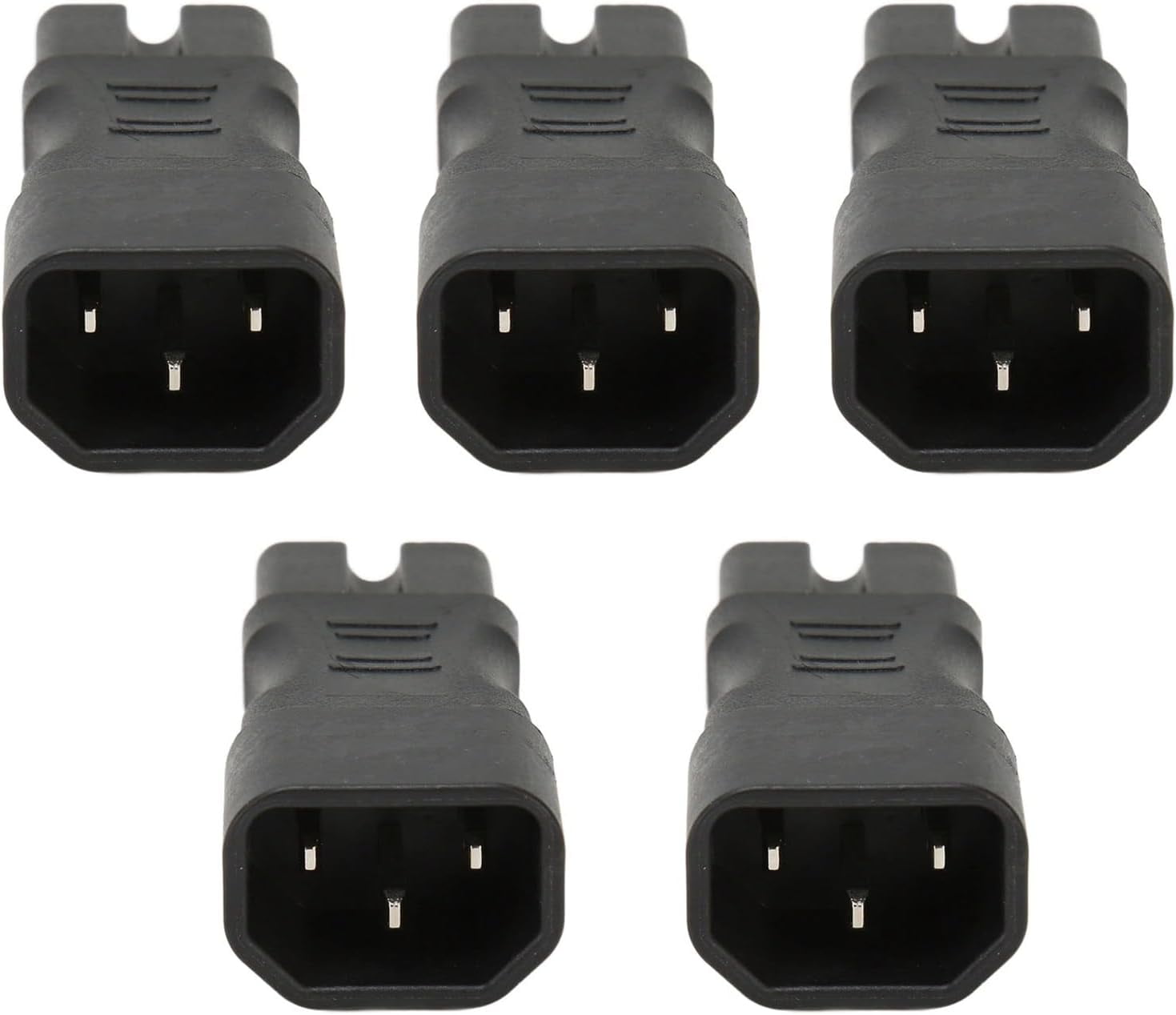 ZHAAGRJ 5PCS IEC320 C14 to C15 Adapter, 250V 2.5A 10A IEC C14 to C15 ...