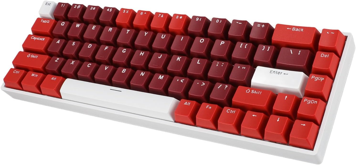 ZHAAGRJ 68 Key Mechanical Keyboard with RGB Backlit, Compact Design ...