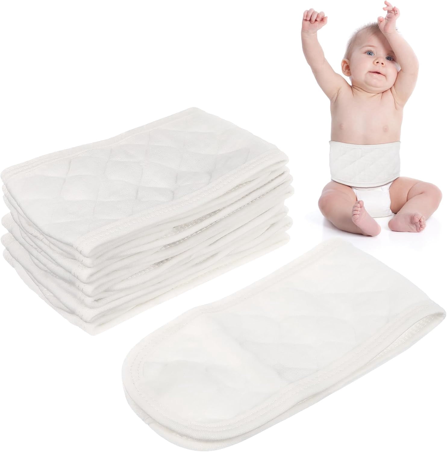 ZHAAGRJ 8 Pcs Baby Belly Button Band，Baby Umbilical Cord Belt, Infant ...