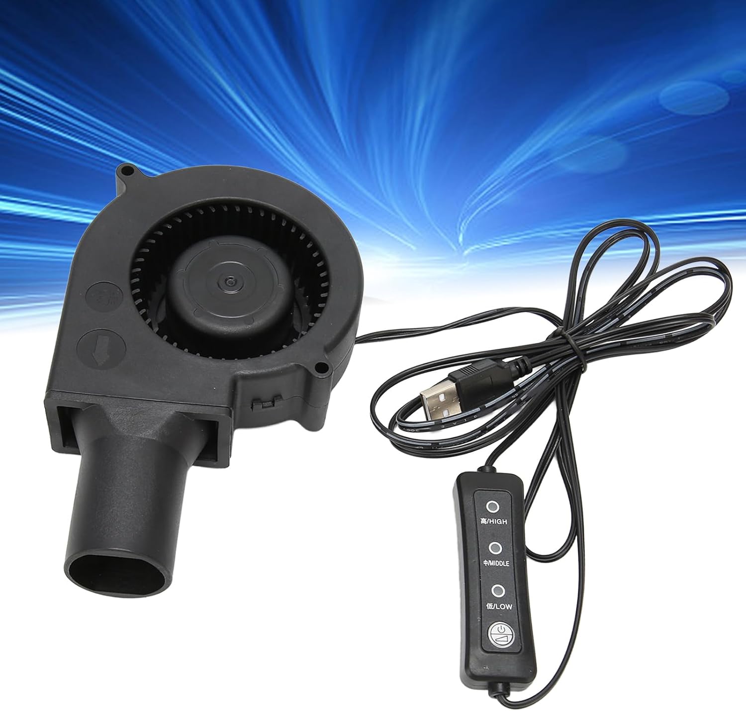 ZHAAGRJ 97mm PC Cooling Fan , 5V USB Brushless Blower Cooling Fan ...