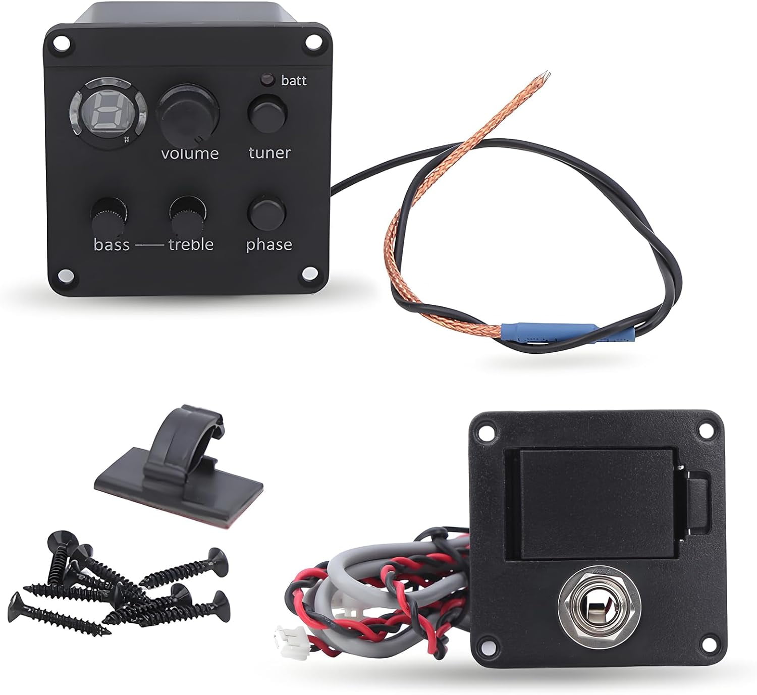 ZHAAGRJ Acoustic Guitar Pickup Preamp System, Pickup Onboard Preamps ...