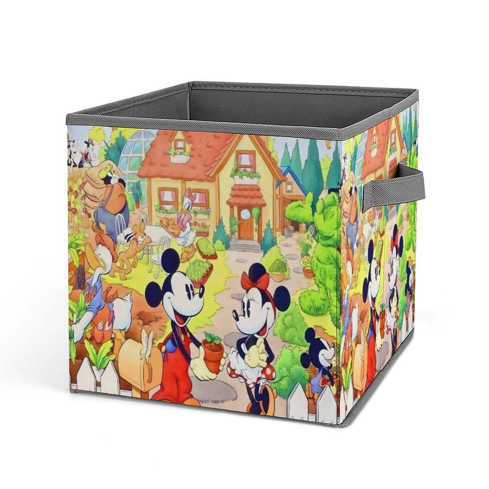 ZHAAGRJ Cartoon Mickey Mouse Foldable Cube Storage Bin, Foldable Fabric ...