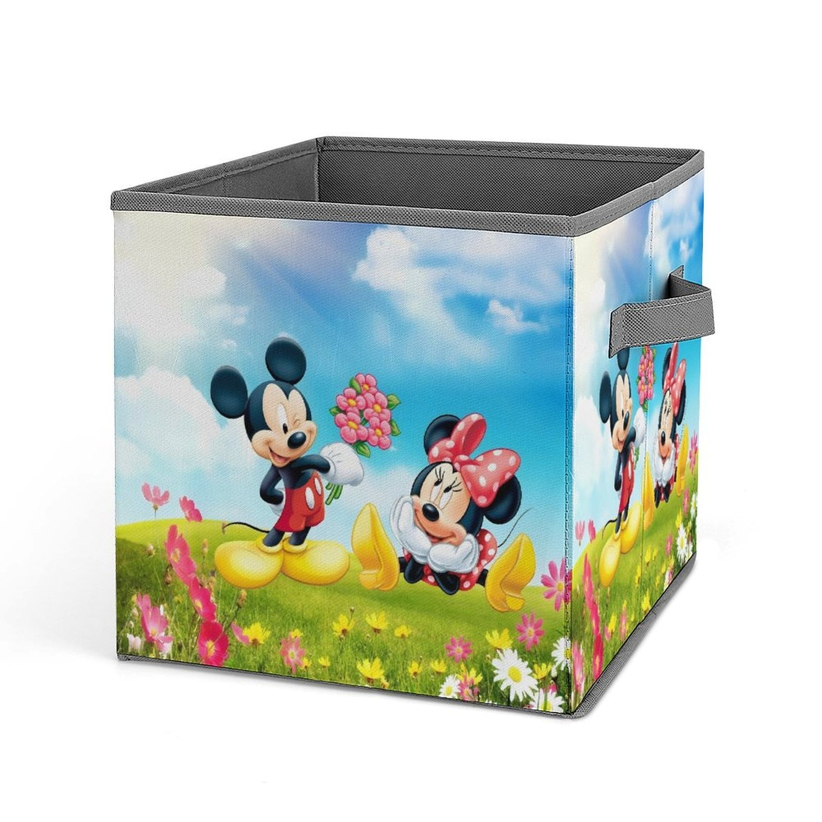 ZHAAGRJ Cartoon Mickey Mouse Foldable Cube Storage Bin, Foldable Fabric ...