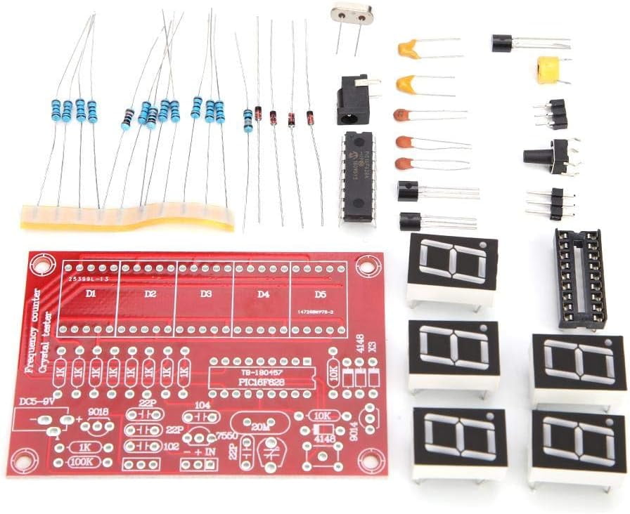ZHAAGRJ Crystal Oscillator Frequency Counter Tester Meter, DIY 1Hz ...