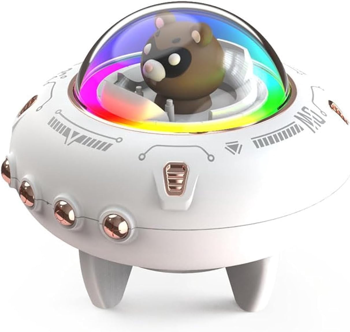 ZHAAGRJ Cute Small Bluetooth Speaker, Bear Speaker with RGB Multi ...
