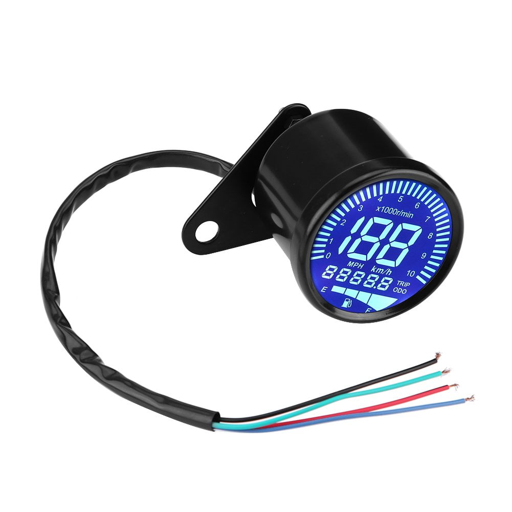 ZHAAGRJ Digital Motorcycle Speedometer, 12V DC Universal Motorcycle LED ...